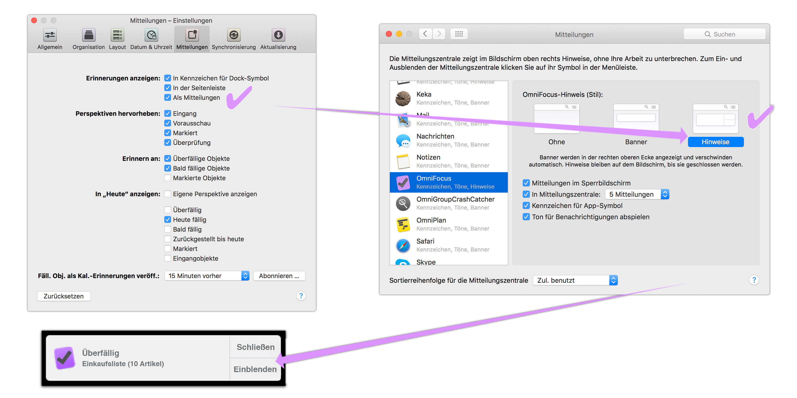 OmniFocus 2 für Mac-Benutzerhandbuch – OmniFocus erweitert